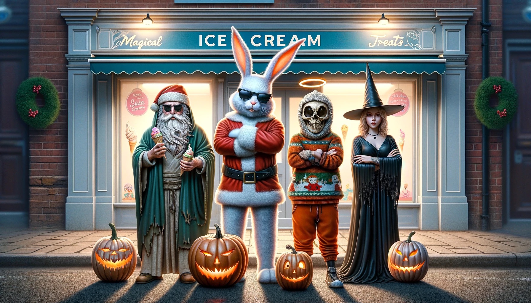 Legendary figures in the ice cream parlor